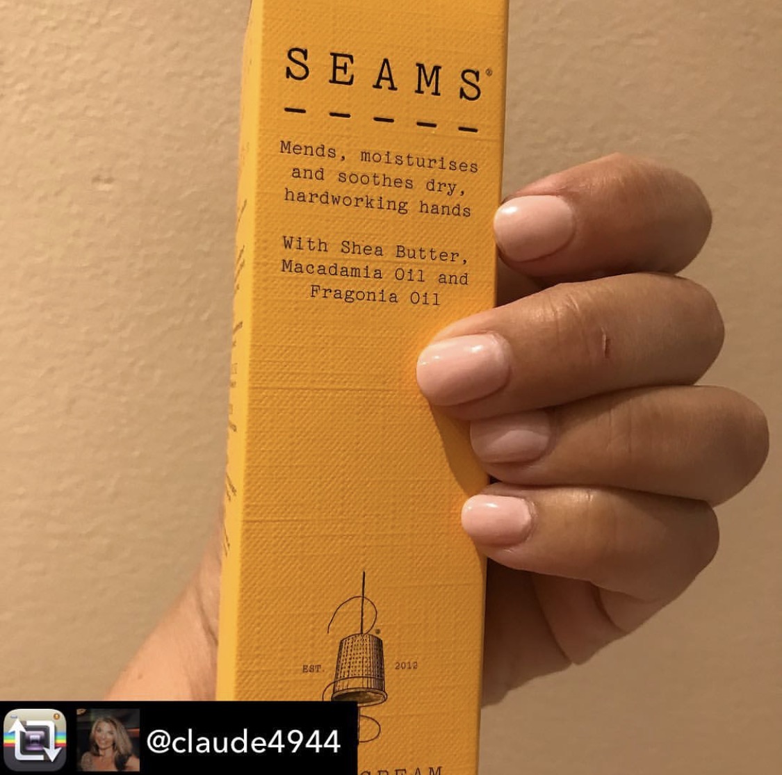 Claudine Collins The Apprentice SEAMS Hand Cream - SEAMS Beauty