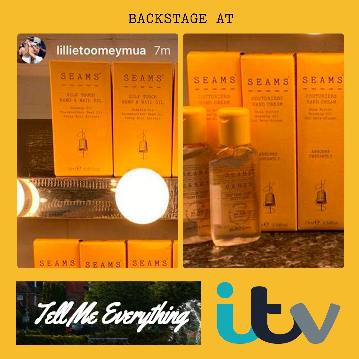 AS SEEN AT ITV STUDIOS - SEAMS Beauty